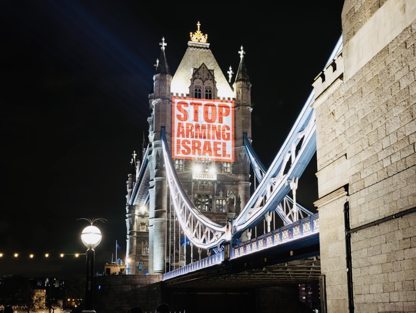 London’s landmark Tower Bridge lights up with Demand: ‘STOP ARMING ...